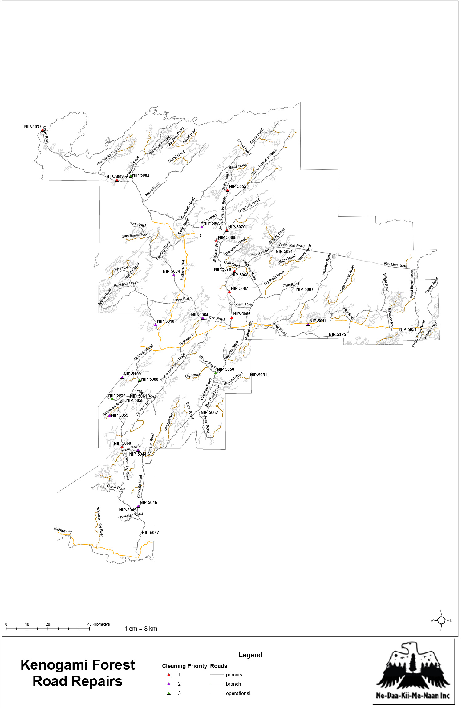 Kenogami_Roads_Map - Ginoogaming First Nation